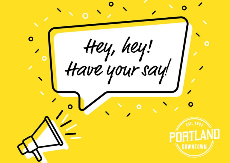 Survey Postcard - Portland Downtown