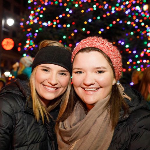Monument Square Tree Lighting - Portland Downtown